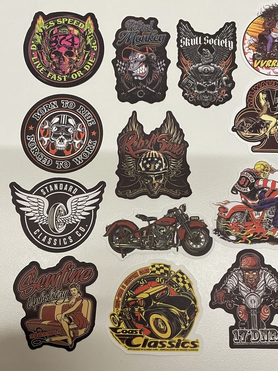 Sticker Set Aufkleber / Pinup & Motorrad | Kaufen auf Ricardo