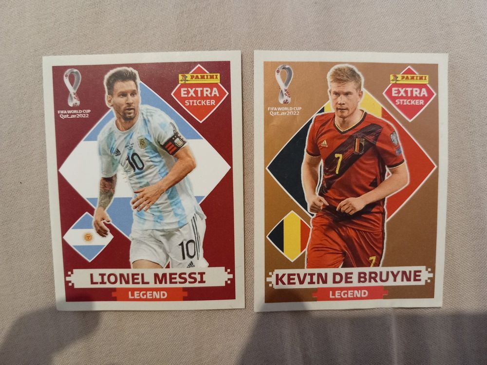 Panini Legend extra Messi und de Bruyne (Gebraucht) in Zürich für CHF ...