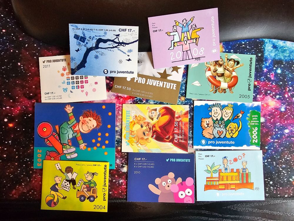 CH PRO JUVENTUTE 1977 - 2013 MARKENHEFTE ET GEST. (Gebraucht) in Dintikon für CHF 205 – mit ...