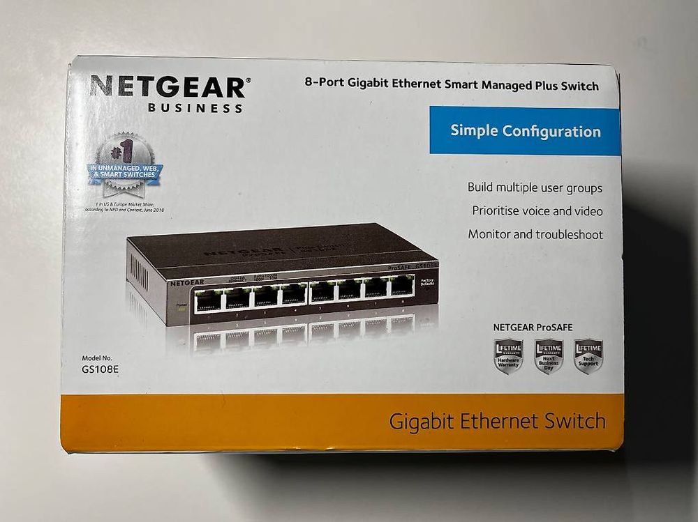 Netgear Switch 8-Port Gigabit GS108E (Gebraucht) in Koppigen für CHF 10 ...