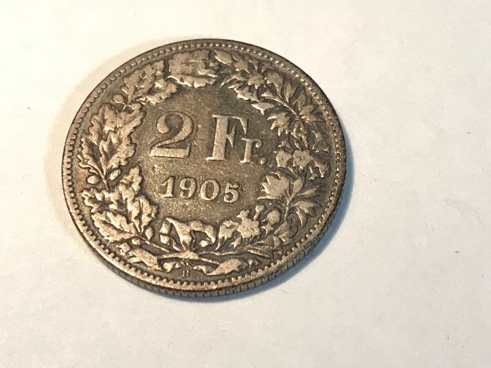 2 Franken Münze 1905 (Gebraucht) in Winterthur für CHF 4 – mit Lieferung auf Ricardo kaufen