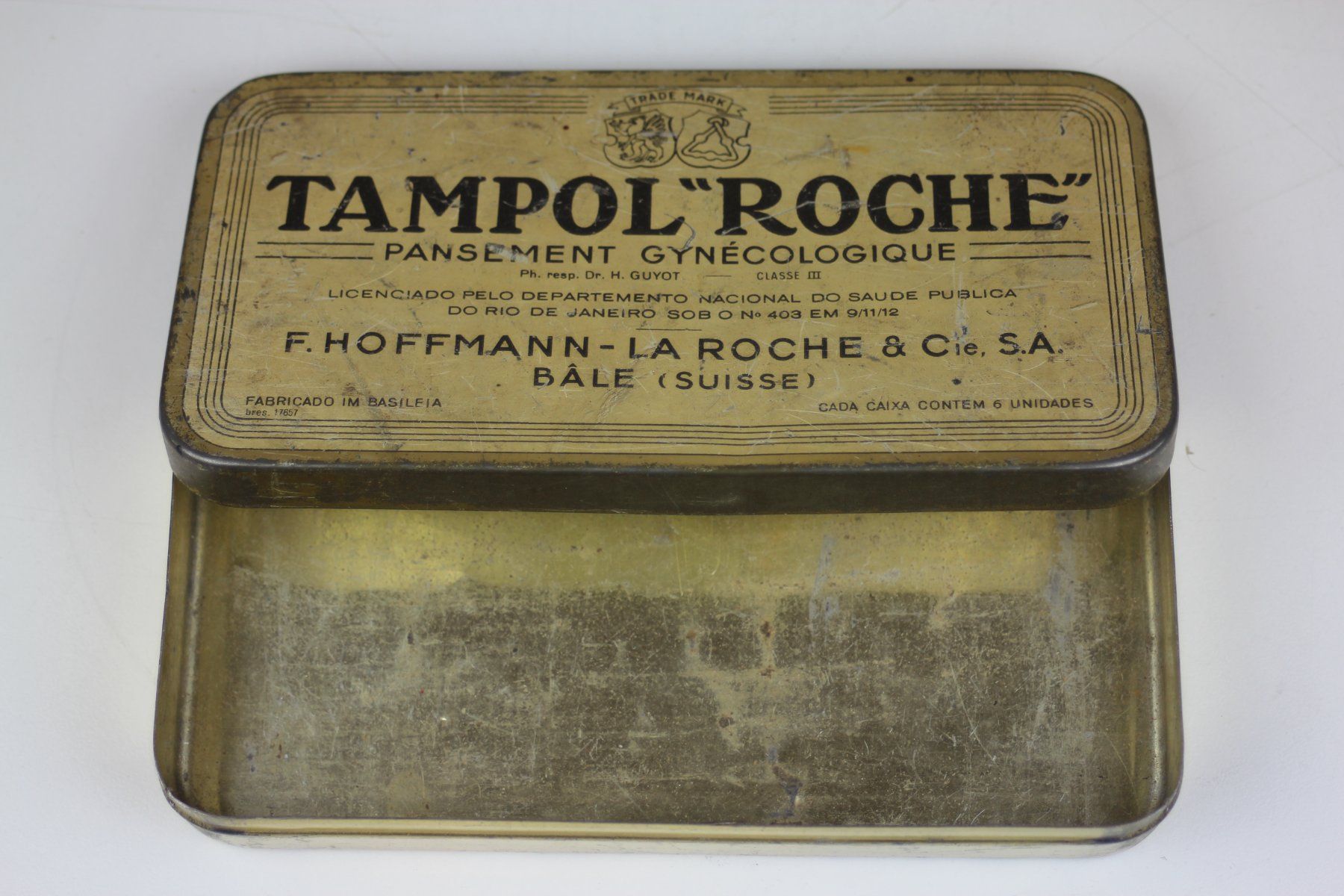 Alte Blechdose "Tampol Roche" – F. Hoffmann-La Roche & Cie (Gebraucht ...