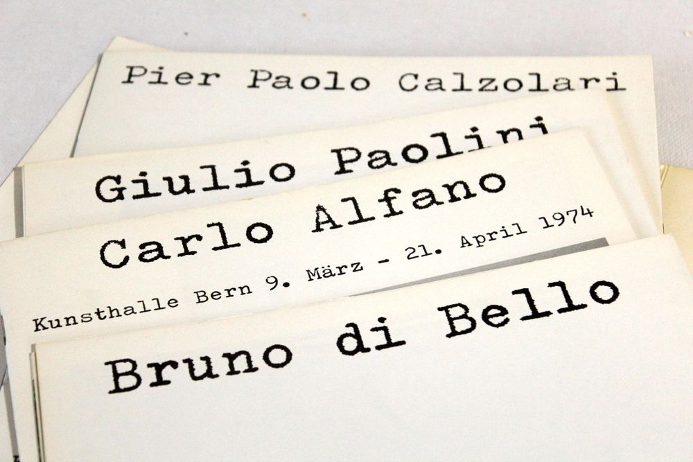Carlo Alfonso, Bruno di Bello, Pierpaolo Calzolari, Paolini (Gebraucht ...