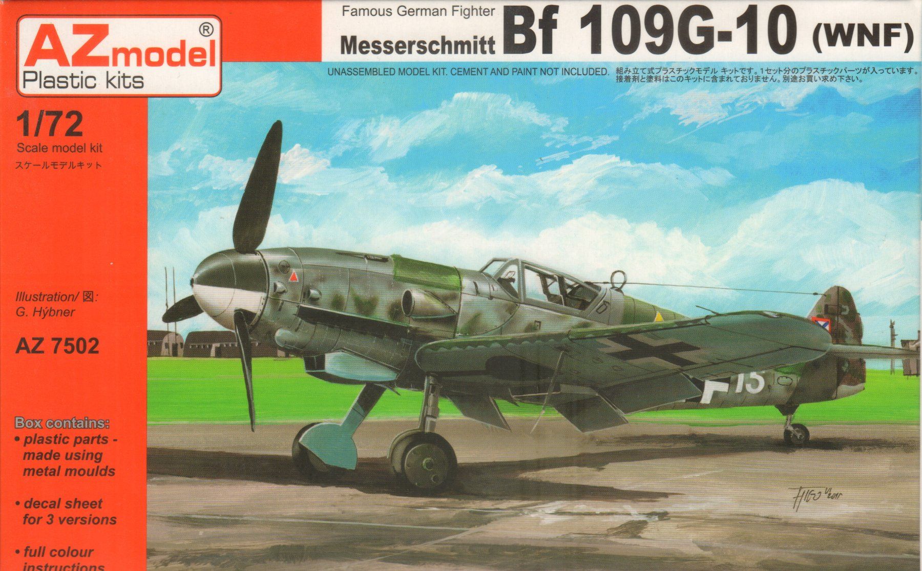 1/72 Bf-109 G-10 AZ Model 7502 (Neuf avec emballage d'origine) à Sion ...