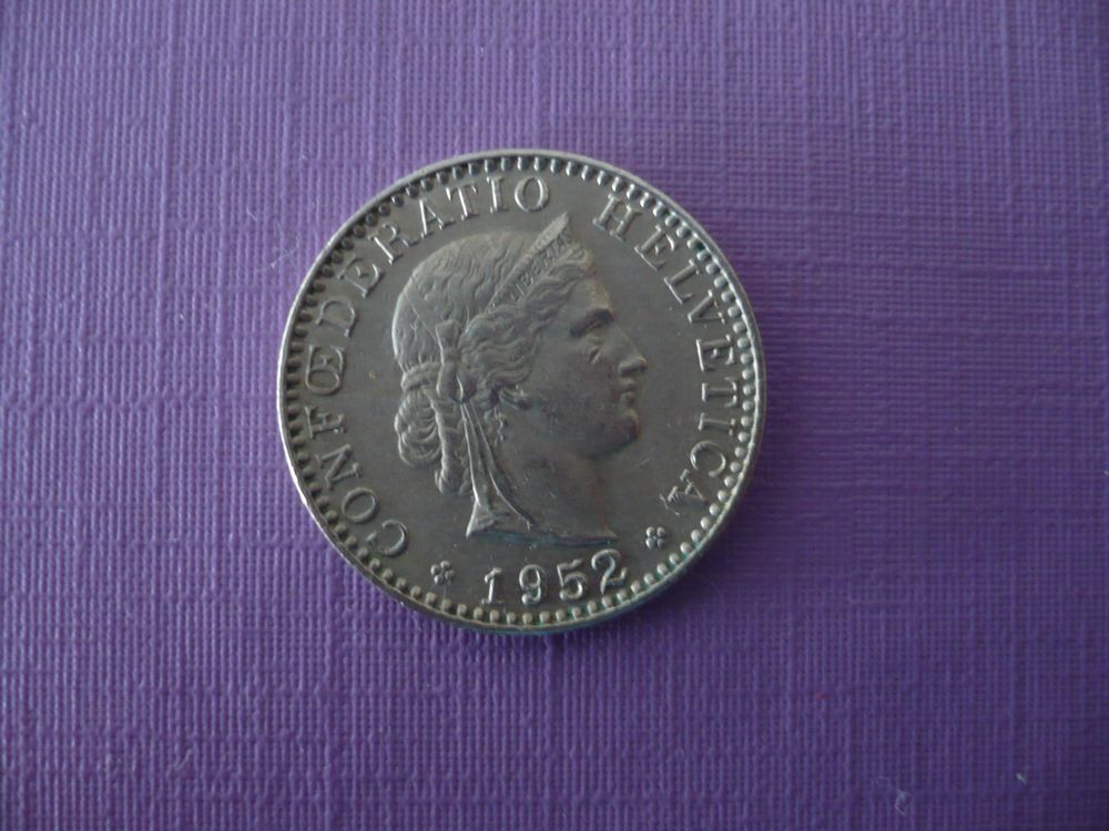 20 Rappen 1952 (Gebraucht) in Winterthur für CHF 1 – mit Lieferung auf Ricardo kaufen