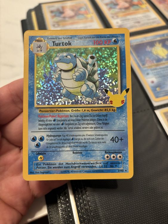 Turtok Holo Deutsch Pokemon Karte 4/102 Fossil Set 1. Editio (Neu ...
