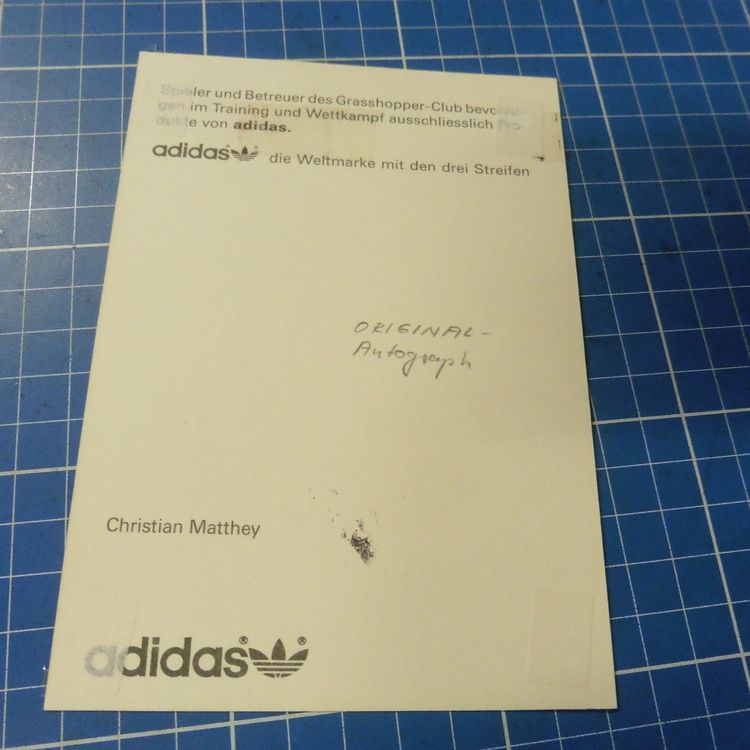 Autogramm-Foto,1982,Fussball,Christian Matthey,GC Zürich (Gebraucht) in ...