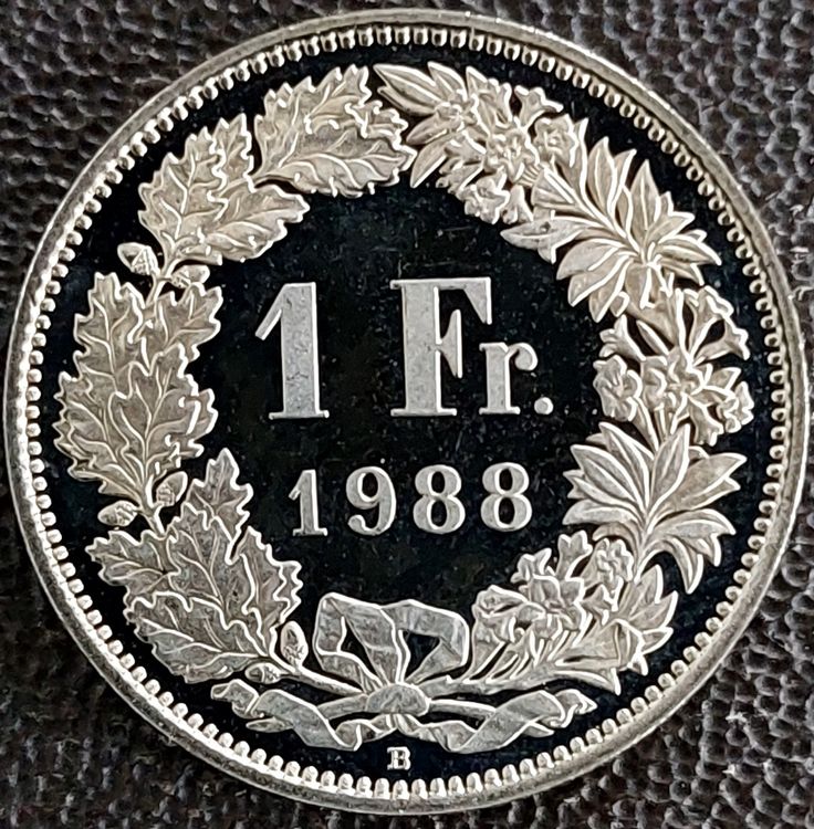 1 Franken 1988 stgl / aus Münzsatz (Neu (gemäss Beschreibung)) in Arch für CHF 6 – mit Lieferung ...