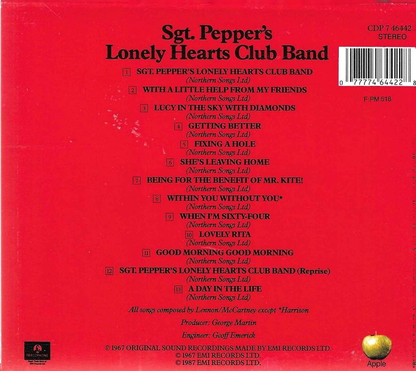 The Beatles - Sgt. Pepper's Lonely Hearts Club Band (Gebraucht) in ...