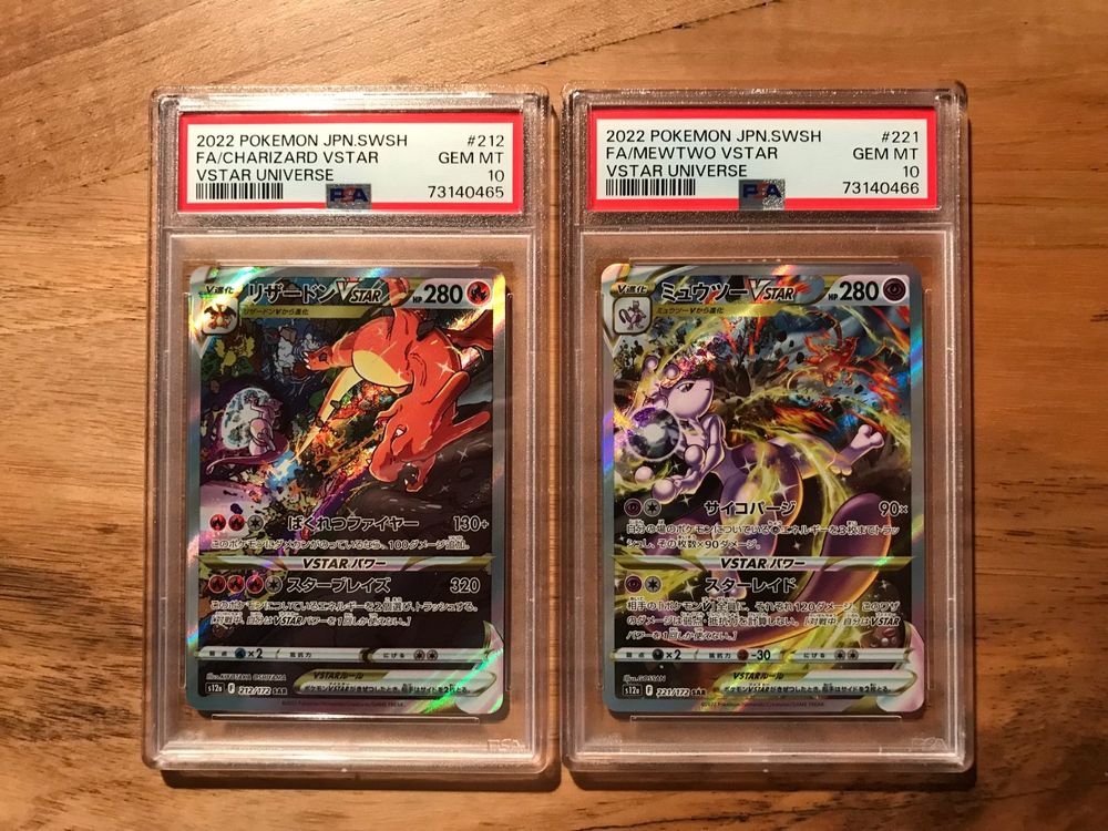 Charizard & Mewtwo Vstar Set V Star Universe PSA 10 ab 1.- | Comprare ...