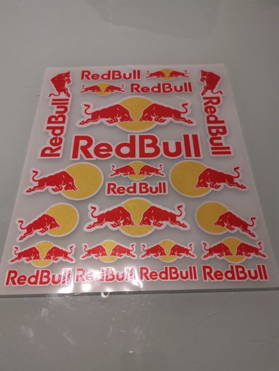Red Bull Sticker Set Aufkleber Silbrig (Neu und originalverpackt) in ...