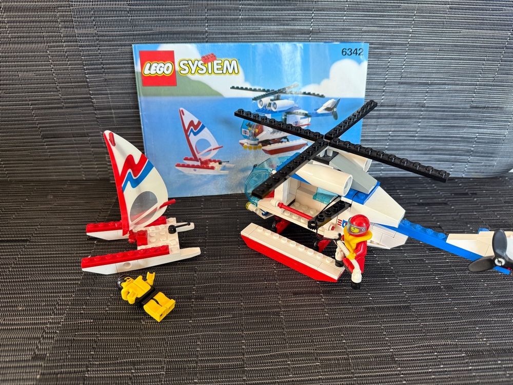 LEGO System 6342 Hubschrauber mit Segelboot, komplett (Gebraucht) in ...