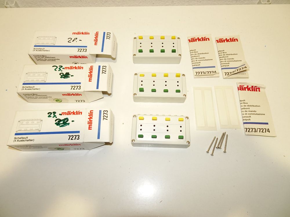 3 Märklin Stell und Schaltpulte (Ausschalter) HO 7273 | Kaufen auf Ricardo