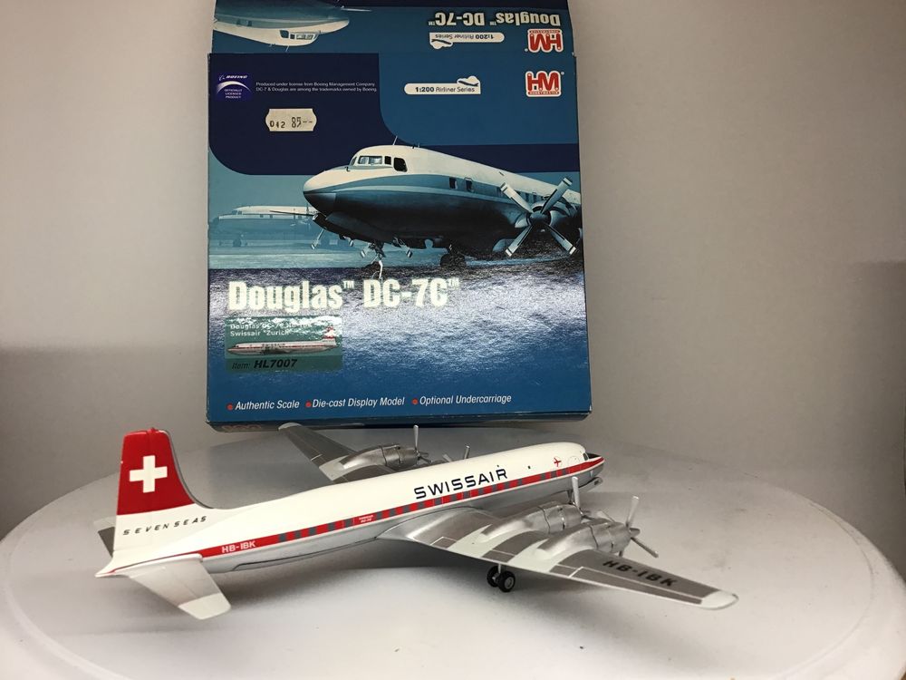 Swissair Douglas DC-7C Modell Flugzeug hobbymaster (Gebraucht) in ...