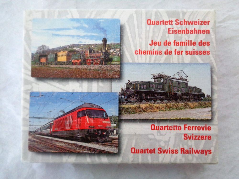 Quartett Schweizer Eisenbahnen (Gebraucht) in Bellach für CHF 4 – mit Lieferung auf Ricardo kaufen