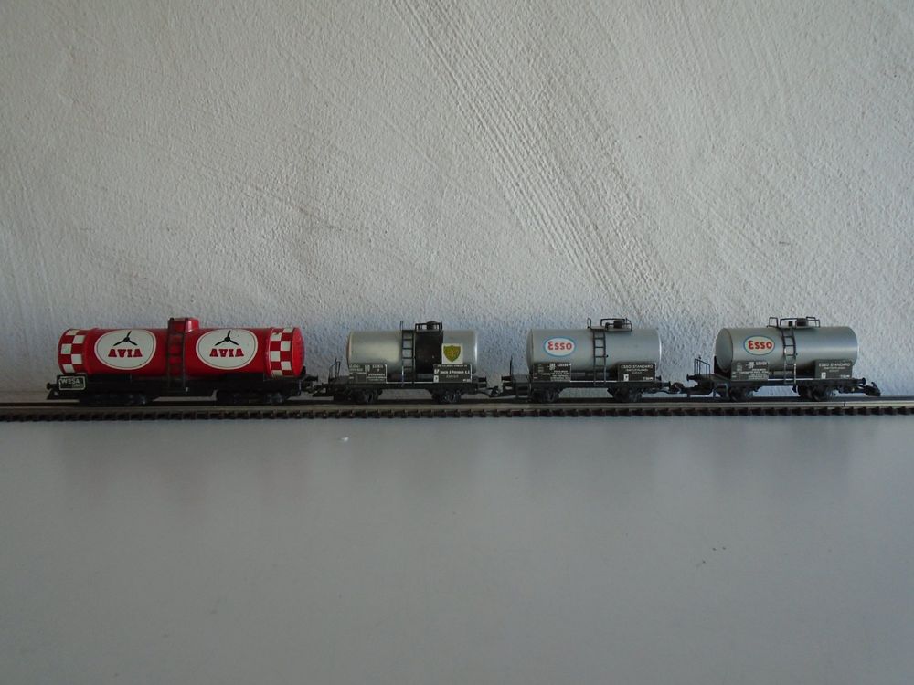 Wesa 13mm: Set mit 4 Kesselwagen BP, ESSO, AVIA, ohne OVP (Gebraucht ...