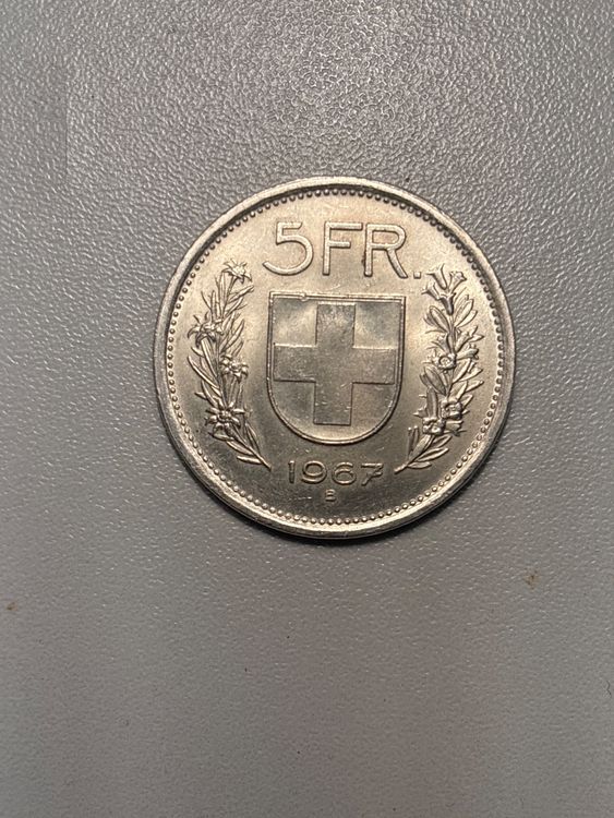 5 Franken 1967 Silber (Gebraucht) in Zürich für CHF 8.2 – mit Lieferung auf Ricardo kaufen