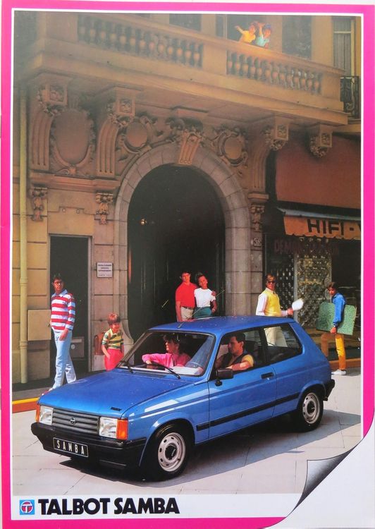 Prospekt Talbot Samba von 1983 | Kaufen auf Ricardo