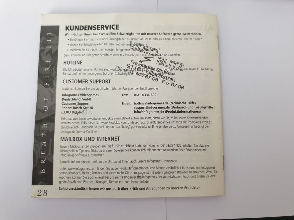 Breath of Fire III / PlayStation 1 PS1 (Gebraucht) in Rain für CHF 29 ...