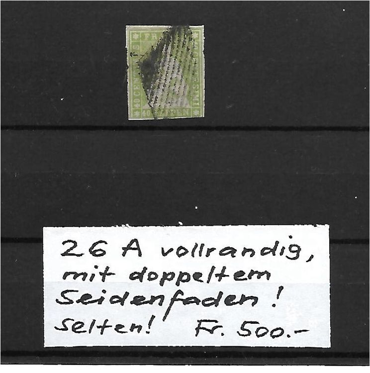 Strubel 1854, 40 Rp. Nr. 26A (Gebraucht) in Reinach BL für CHF 27 – mit Lieferung auf Ricardo kaufen