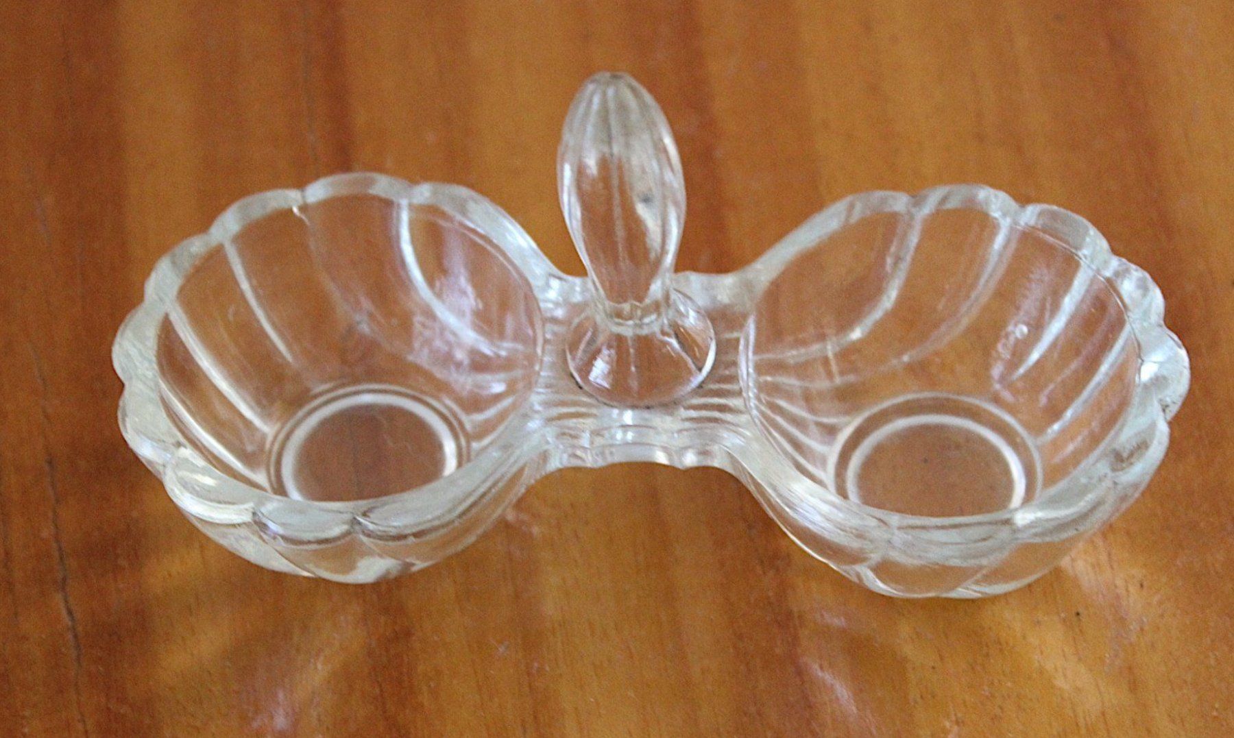 Salz- und Pfefferstreuer aus Glas . verm. 50er / 60er Jahre (Gebraucht ...