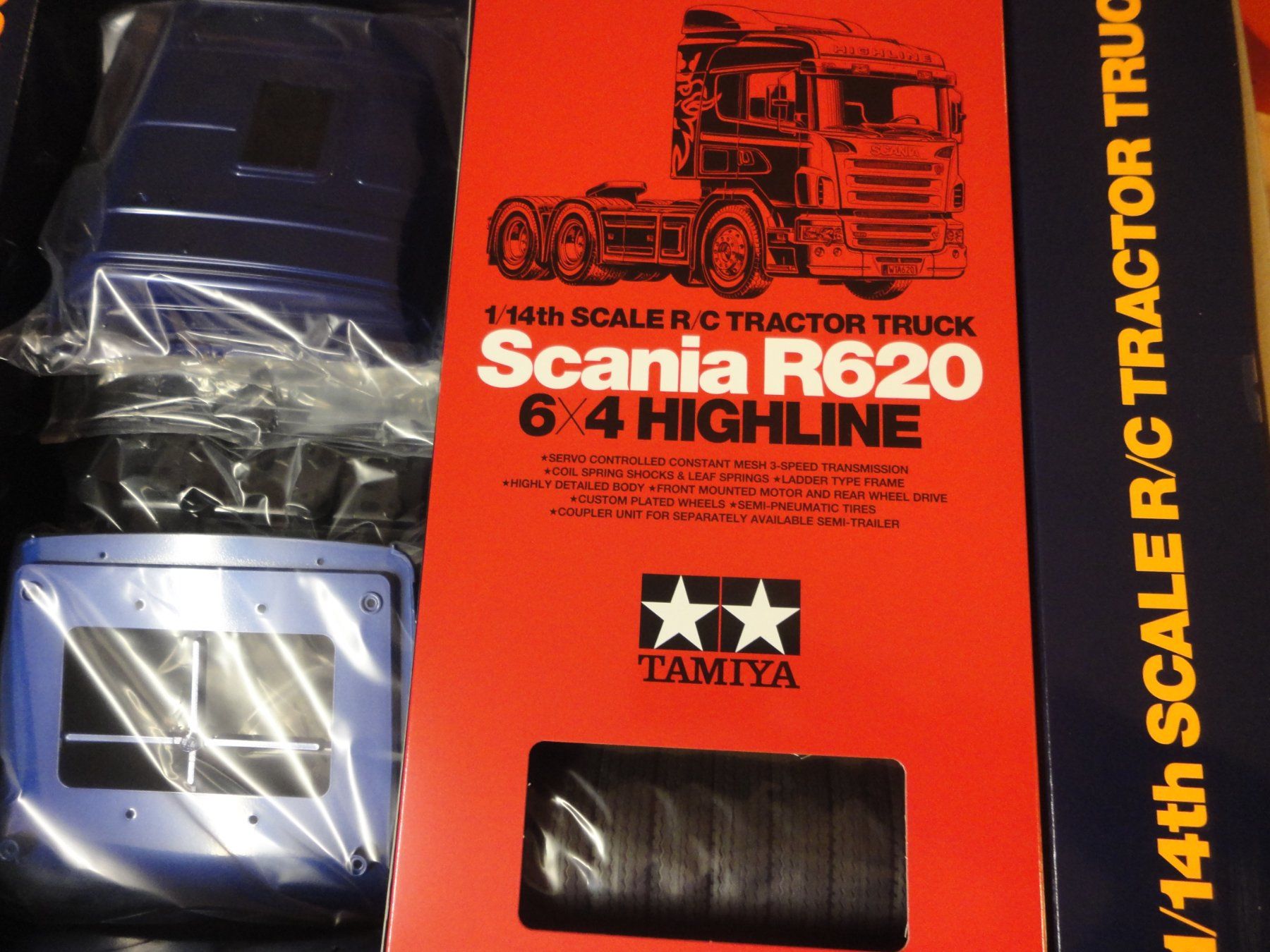 Tamiya 56327 Scania R620 6x4 1:14 Modell-LKW Bausatz BLAU (Neu und ...