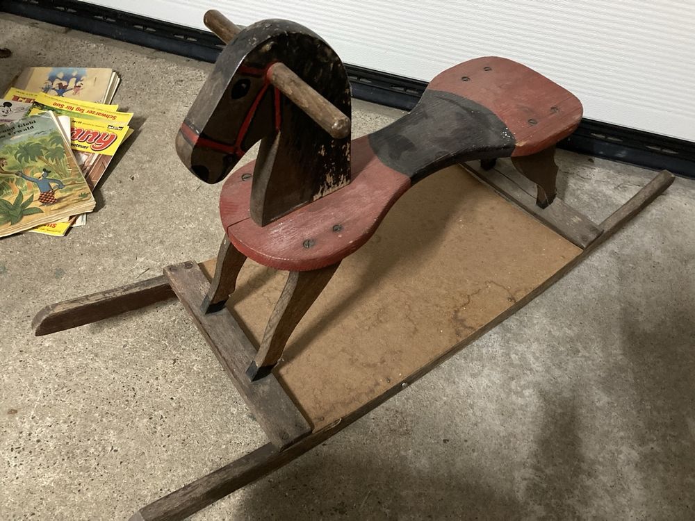 Holz Schaukelpferd Alt