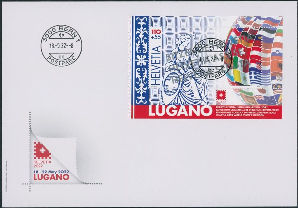 2022 - Lugano - 5 Blocks - FDC ET Voll (Gebraucht) in Schindellegi für CHF 150 – mit Lieferung ...