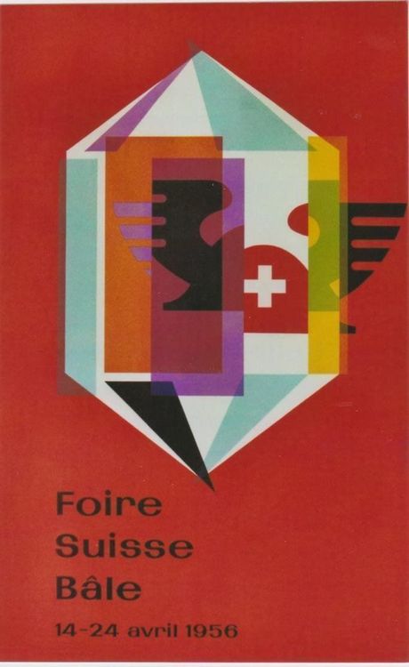 MUBA MESSE BASEL 1956 BERGKRISTALL Original Plakat (Gebraucht) in Blonay für CHF 85 – mit ...