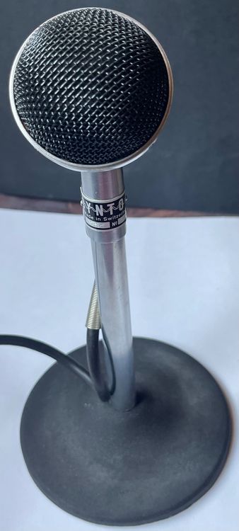 Mikrofon-Kristall, SYNTON MB 61, Metallgehäuse,ca.1950Jahre (Gebraucht ...