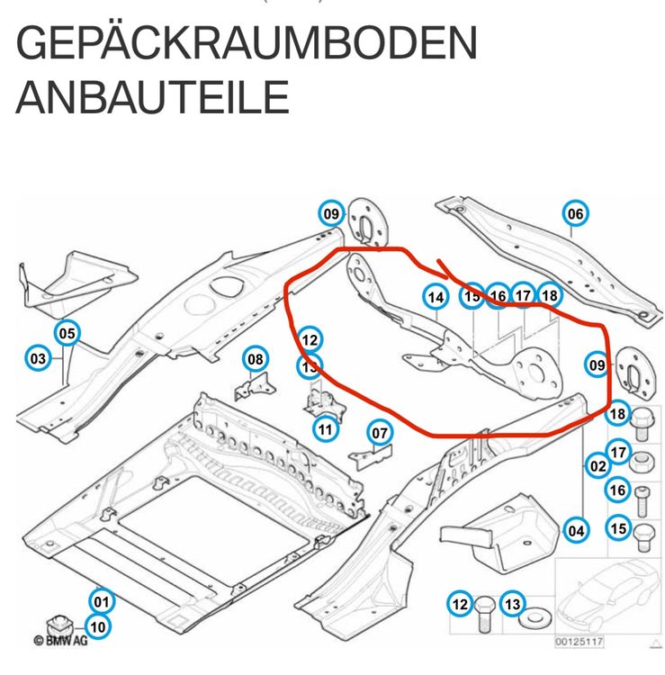 BMW X5 e53 Verstärkung Abschleppöse OEM 51717019019 (Gebraucht) in ...