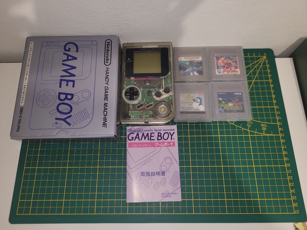Gameboy Classic Transparent in Box [OVP] +4 Games | Kaufen auf Ricardo