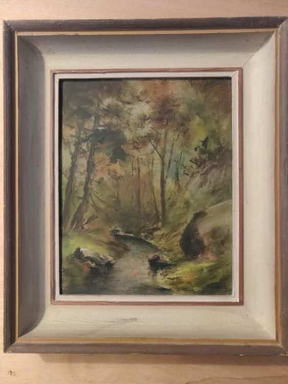 Peintur sur bois signée Hosch | Kaufen auf Ricardo