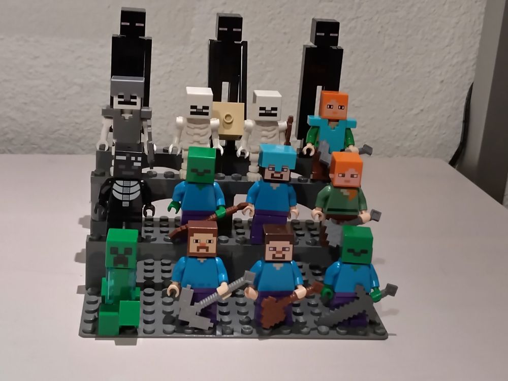 Lot: 15 Lego-Minecraft-Figuren + 5 Lego-Minecraft Köpfe | Kaufen auf ...