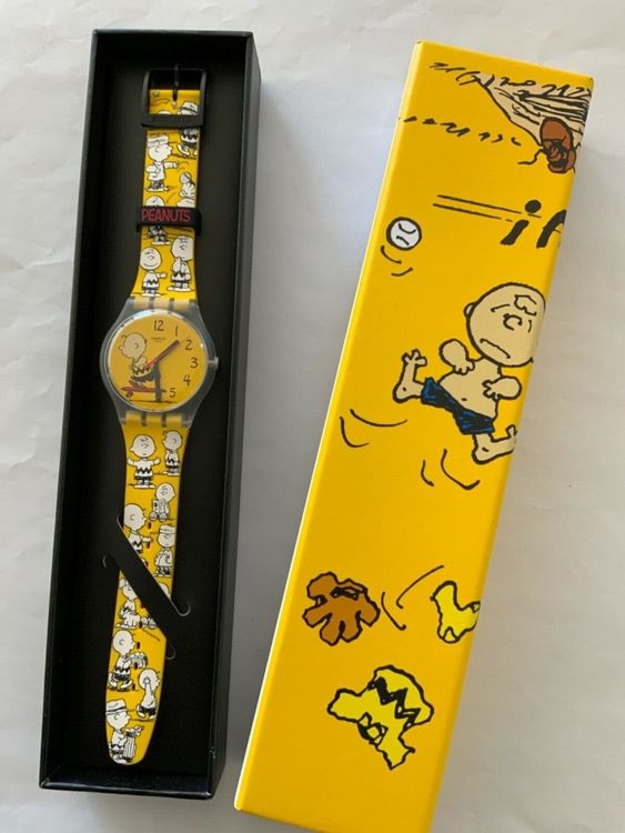 SWATCH NEW Gent POW WOW ★ ungetragen ★ Peanuts Kollektion (Neu und ...