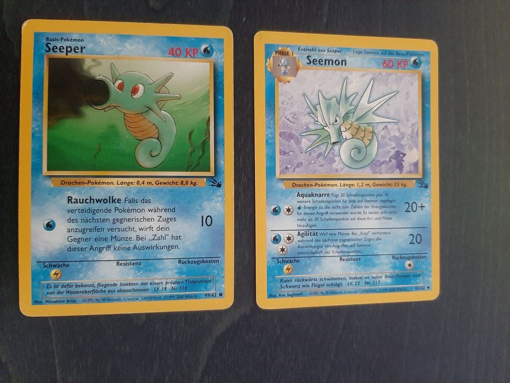 Seeper und seemon fossil pokemon (Gebraucht) in für CHF 4 – mit ...