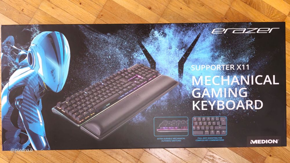 Gaming Keyboard ERAZER SUPPORTER X11 mit XXL Mauspad (Neu (gemäss ...