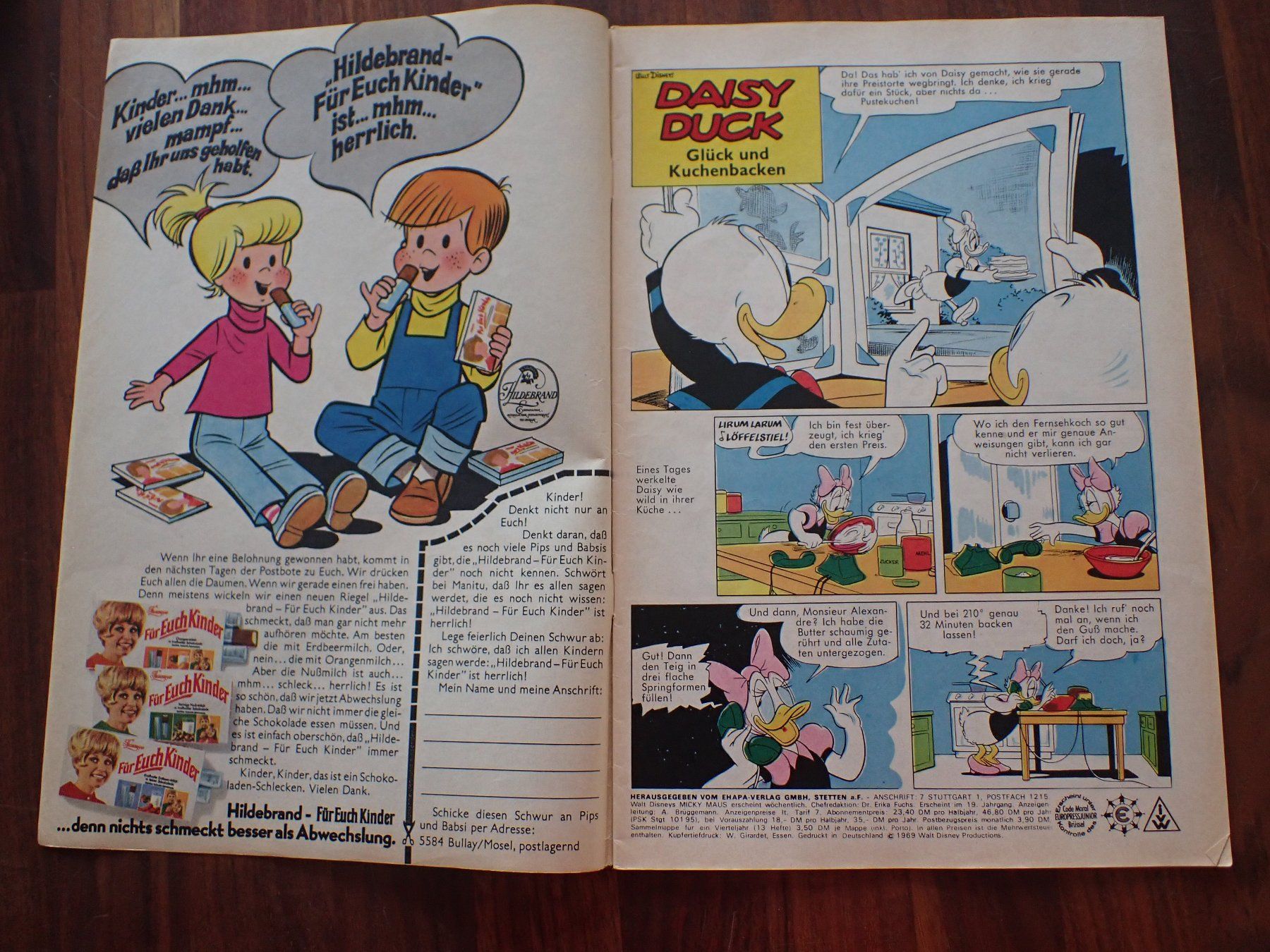 antikes MICKY MAUS Comic Heft Nr. 30 von 1969 Walt Disney (Gebraucht ...