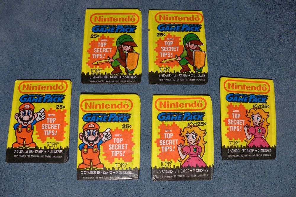 nintendo game packs - mario princess link - topps 1989 (Neu und ...