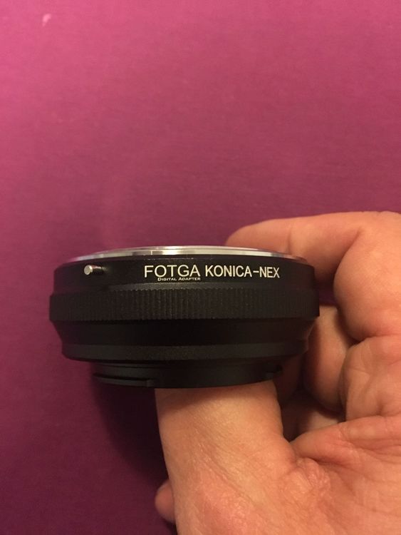 Objektiv-Adapter Konica AR auf E-Mount (Neu und originalverpackt) in ...