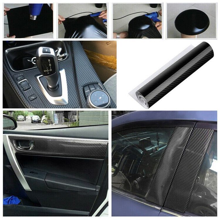 Carbon Folie selbstklebend Autofolie Matt Glanz 50x100cm | Kaufen auf ...