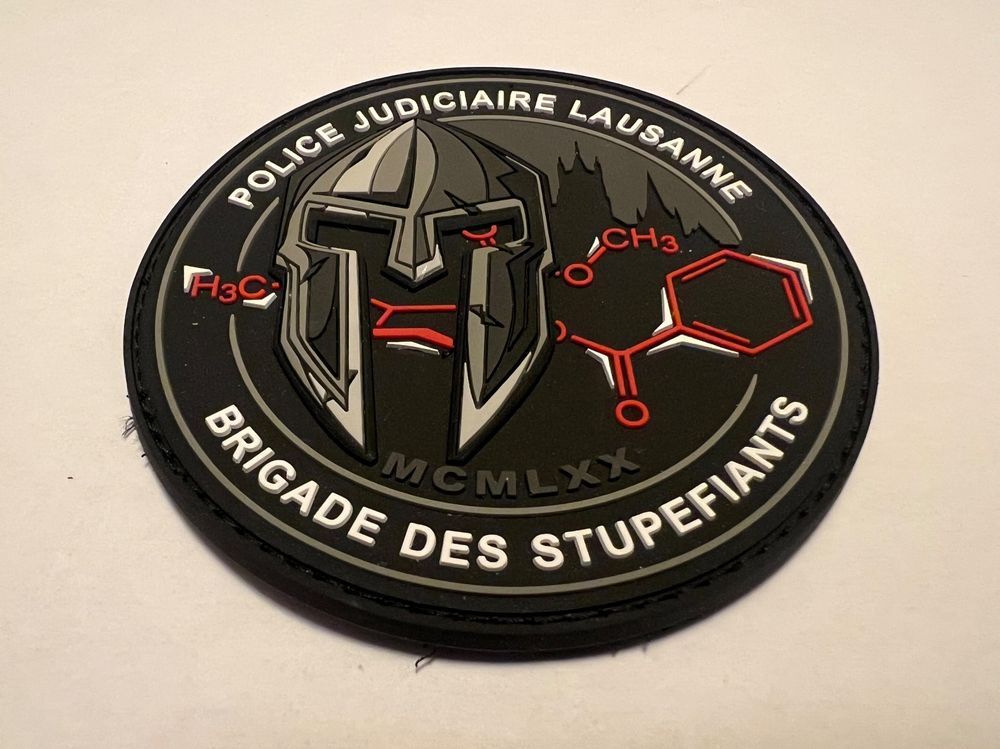 Badge en PVC de la Brigade des stupéfiants de Lausanne | Kaufen auf Ricardo