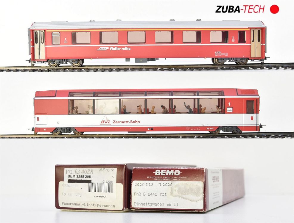 2x Bemo Personenwagen RhB/BVZ H0m GS OVP (Gebraucht) in St. Gallen für CHF 54 – mit Lieferung ...