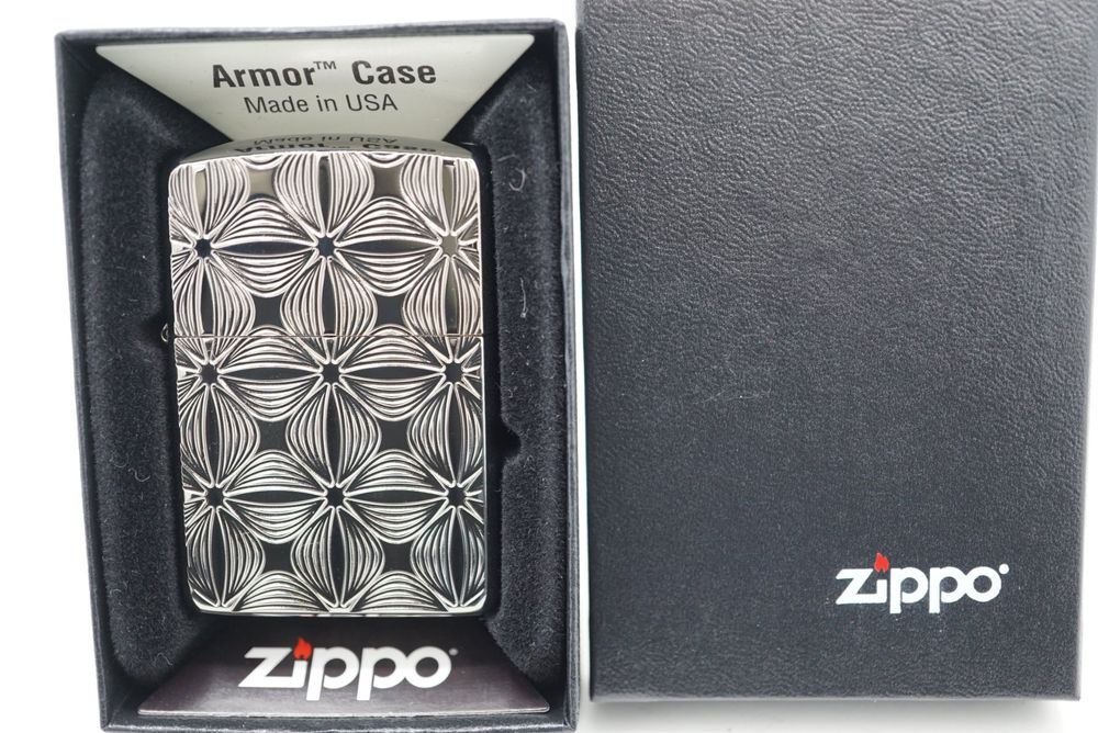 ZIPPO® ORNAMENT DESIGN-ARMOR CASE-BLACK ICE-2018 -UNGEZÜNDET | Acheter ...