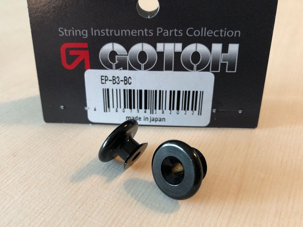 GOTOH Guitar Strap Buttons (Black) - Made in Japan | Kaufen auf Ricardo