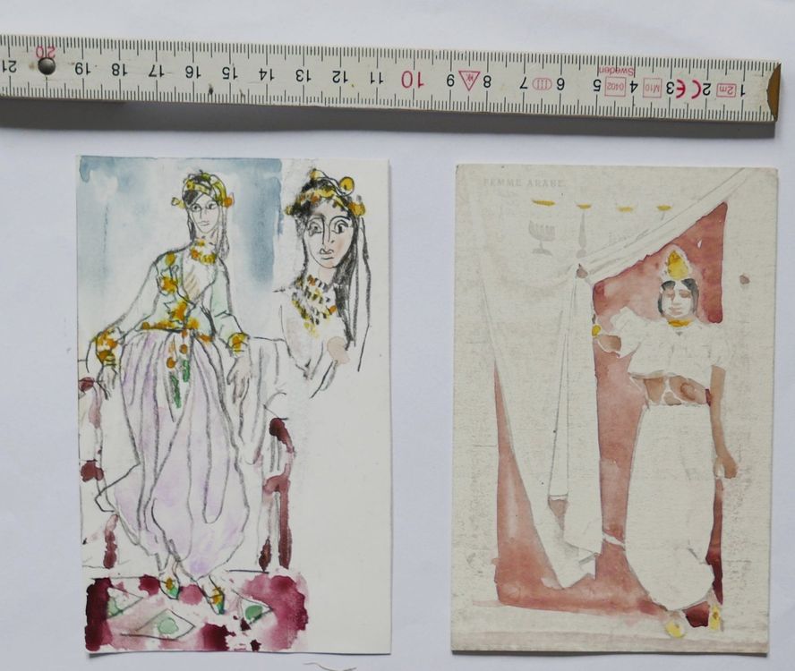 2 X kleine Karl Madritsch Aquarelle über Grafiken | Kaufen auf Ricardo