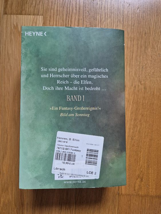 Bernhard Hennen – Die Elfen (Band 1) | Fantasy-Roman (Gebraucht) in ...