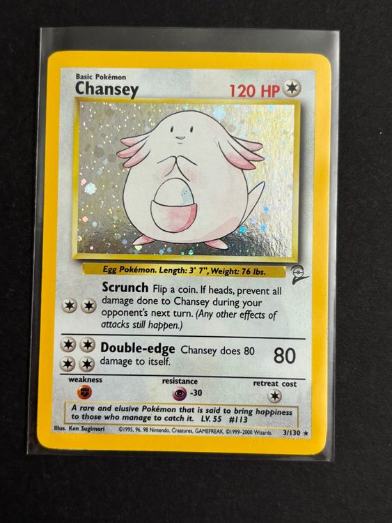 Chansey Holo 3/130 Pokemon Base Set 2 NM | Kaufen auf Ricardo