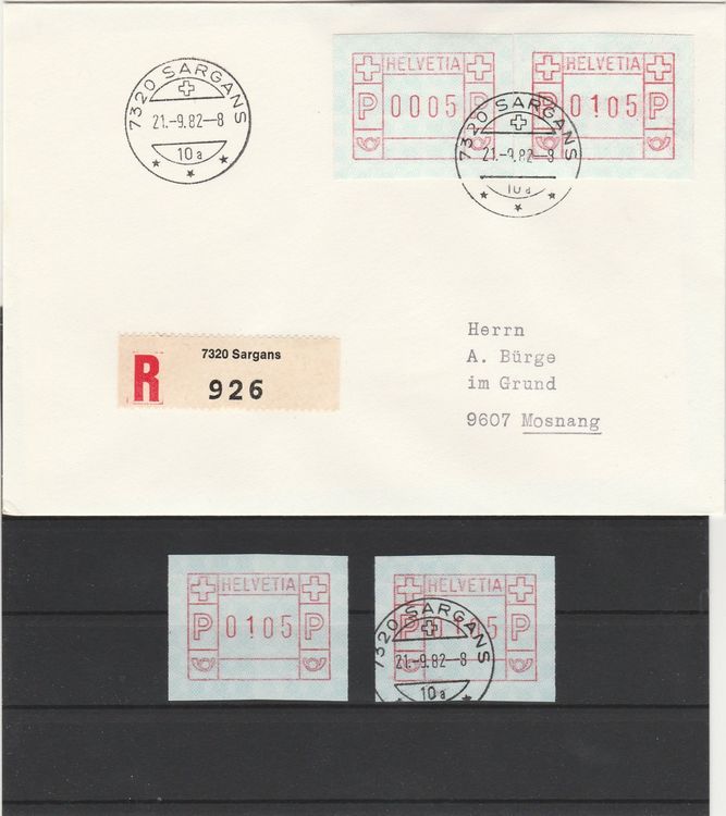 Set mit gleicher Abart 1 gebrochen und kl. Null Nr. 6II (Gebraucht) in Oberglatt ZH für CHF 4 ...