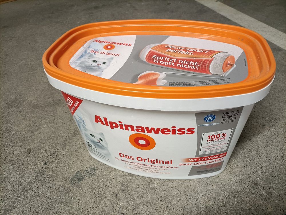 Alpina Wandfarbe 10L Alpinaweiss (Neu (gemäss Beschreibung)) in ...